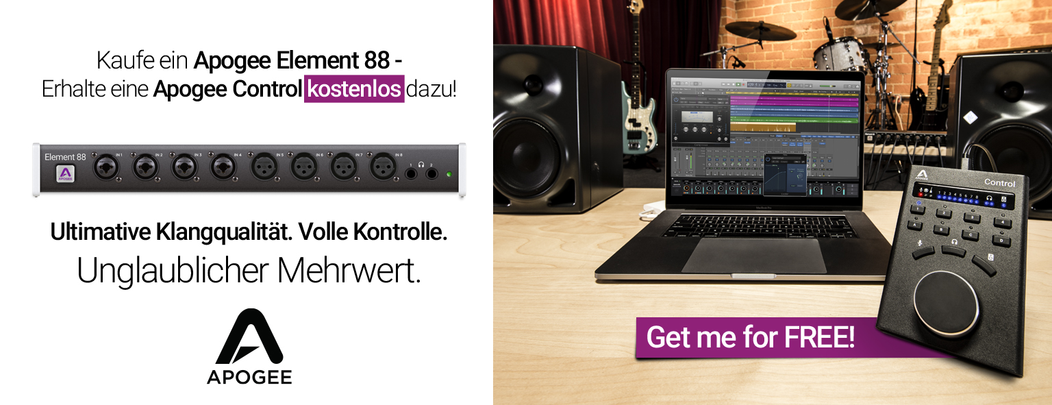 Promotion: Kaufe ein Apogee Element 88 – erhalte eine Control umsonst ...