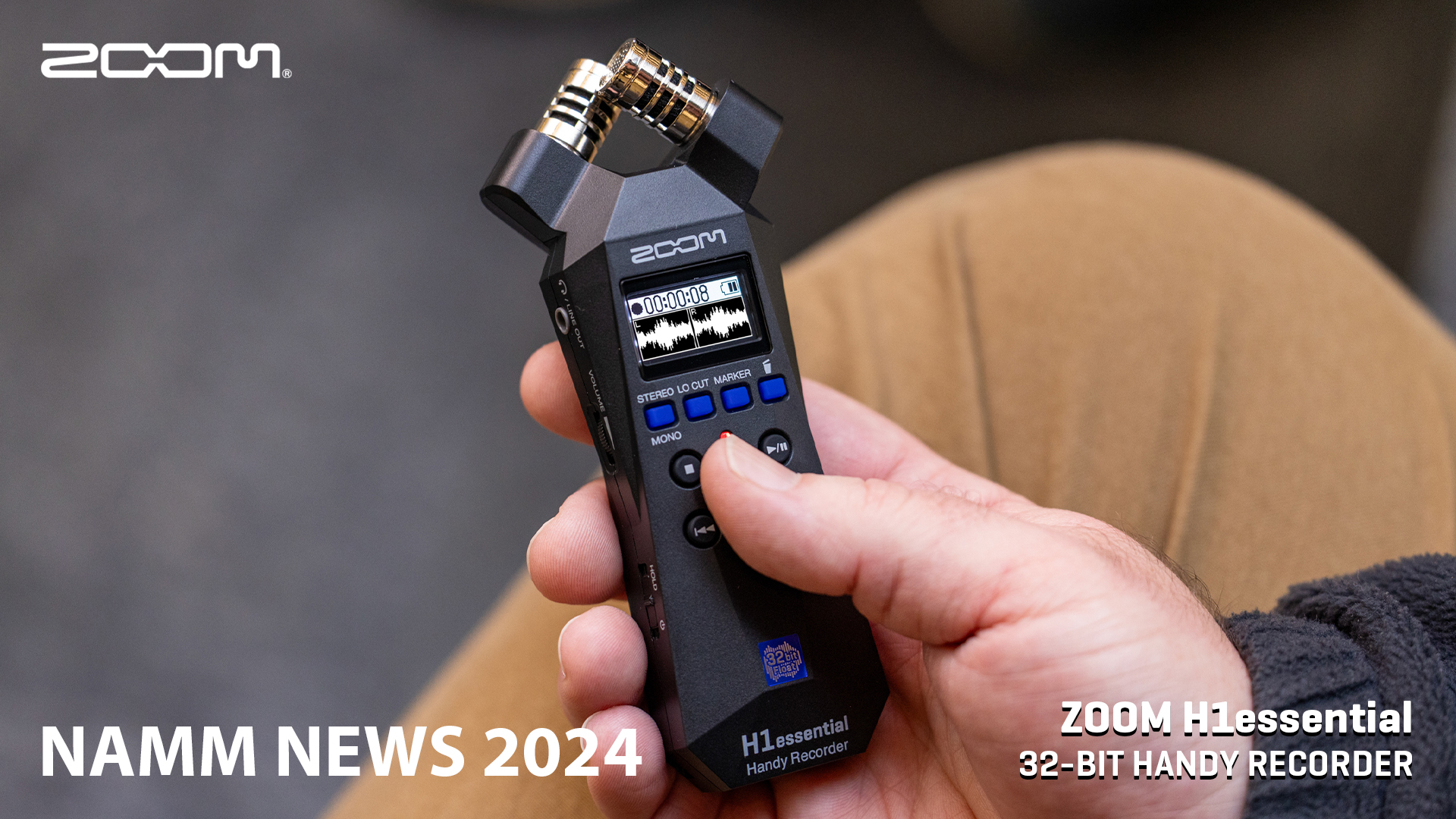 Zoom unveils the H1essential 32-Bit Handy Recorder at NAMM 2024 – Sound ...